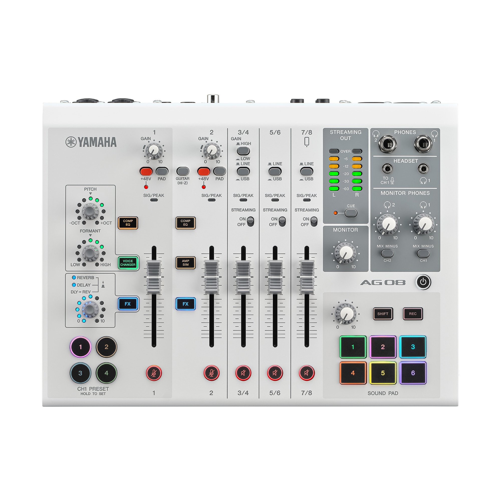 Yamaha AG08 WH - Musikinstrumente und Musikzubehör