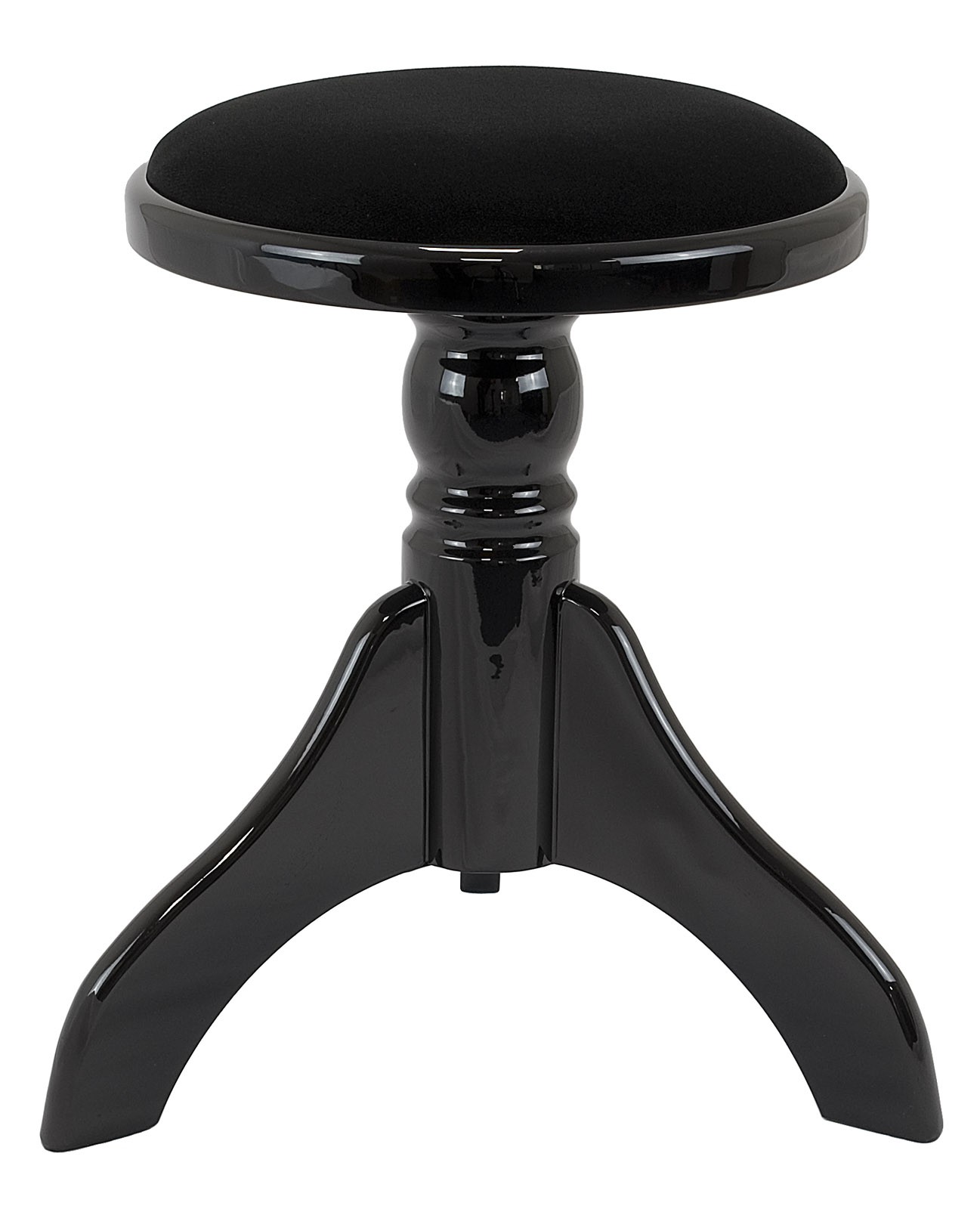 Klavierhocker schwarz Glanz, rund, sehr stabil, Pianohocker, Drehhocker ...